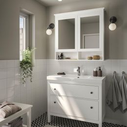 IKEA HEMNES / ORRSJ&Ouml;N Waschbschr+Schubladen/Waschb/Mibatt