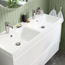 IKEA BACKSJ&Ouml;N Doppelwaschbecken mit Siphon