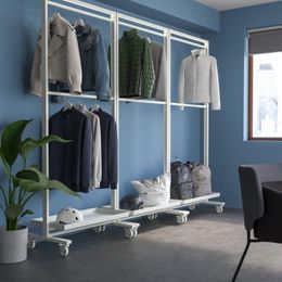 IKEA MITTZON Gestell+Rollen/Kleiderst./Ablage