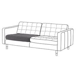 IKEA LANDSKRONA Sitzpolster f&uuml;r 3er-Sofa