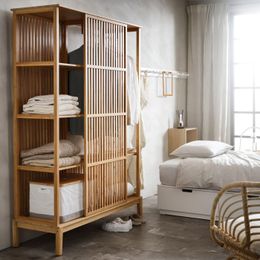 IKEA NORDKISA Kleiderschrank, offen/Schiebet&uuml;r