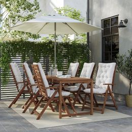 IKEA N&Auml;MMAR&Ouml; Tisch+6 Hochlehner/au&szlig;en