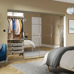 IKEA SKYTTA / BOAXEL Kleiderschrank+Schiebet&uuml;ren begehb.