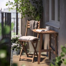 IKEA ASKHOLMEN Wandtisch + Klappstuhl/au&szlig;en