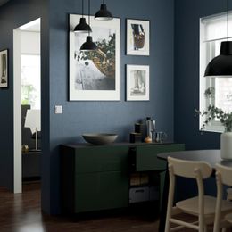 IKEA BEST&Aring; Aufbewkomb.+T&uuml;ren/Schubladen