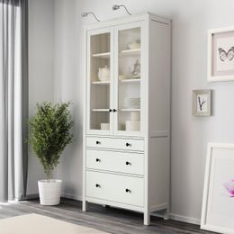 IKEA HEMNES Vitrine mit 3 Schubladen