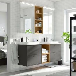 IKEA HAVB&Auml;CK / ORRSJ&Ouml;N Waschbeckenschr./2Waschb./2Mischba.