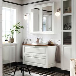 IKEA T&Auml;NNFORSEN / RUTSJ&Ouml;N Waschbschr+Schubladen/Waschb/Mibatt