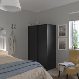 IKEA RAKKESTAD Kleiderschrank mit Schiebet&uuml;ren