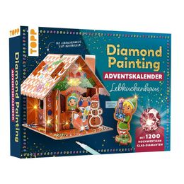 Diamond Painting Adventskalender Lebkuchenhaus. Mit Material und Werkzeug