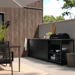 IKEA GRILLSK&Auml;R K&uuml;che, Sp&uuml;leneinheit+Kohlegrill/au