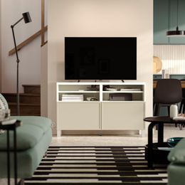IKEA BEST&Aring; TV-Bank mit T&uuml;ren