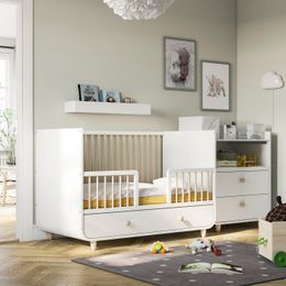 IKEA MYLLRA Babybett mit Schubfach