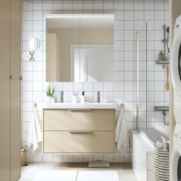 IKEA HAVB&Auml;CK / ORRSJ&Ouml;N Waschbschr+Schubladen/Waschb/Mibatn
