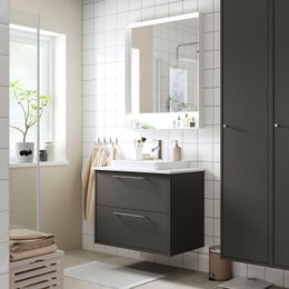 IKEA HAVB&Auml;CK / ORRSJ&Ouml;N Waschbschr+Schubladen/Waschb/Mibatt