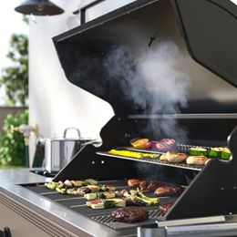 IKEA B&Aring;TSK&Auml;R Gasgrill mit Seitenbrenner