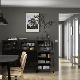 IKEA BEST&Aring; Aufbewahrung mit T&uuml;ren