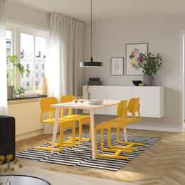 IKEA LISABO / LYCKAN Tisch und 4 St&uuml;hle