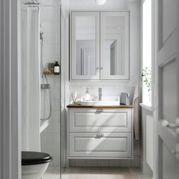 IKEA T&Auml;NNFORSEN / RUTSJ&Ouml;N Waschbschr+Schubladen/Waschb/Mibatt