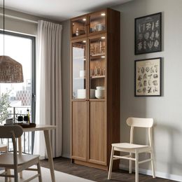 IKEA BILLY / OXBERG B&uuml;cherregal mit Vitrinent&uuml;ren