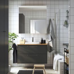 IKEA HAVB&Auml;CK / ORRSJ&Ouml;N Waschbschr+Schubladen/Waschb/Mibatt