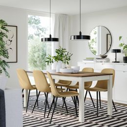 IKEA &Aring;LHULT / NORDMANSSK&Auml;R Tisch und 6 St&uuml;hle