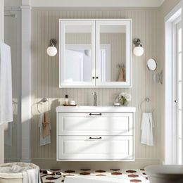 IKEA T&Auml;NNFORSEN / ORRSJ&Ouml;N Waschbschr+Schubladen/Waschb/Mibatt