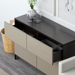 IKEA BEST&Aring; Aufbewkomb.+T&uuml;ren/Schubladen