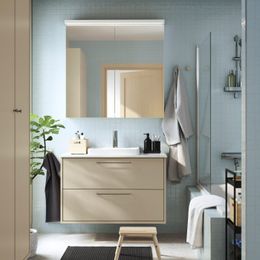 IKEA HAVB&Auml;CK / ORRSJ&Ouml;N Waschbschr+Schubladen/Waschb/Mibatt