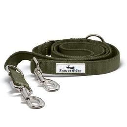 Freudentier Hundeleine 2m, F&uuml;hrleine gepolstert & verstellbar 2 m, 2 cm
