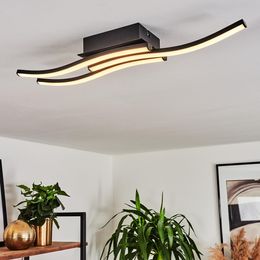 hofstein Kumahu Deckenleuchte LED Schwarz, 1-flammig