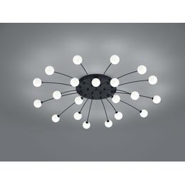 Trio Bullet Deckenleuchte LED Schwarz, 21-flammig