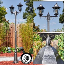 hofstein Lignac Kandelaber Schwarz, Silber, 2-flammig