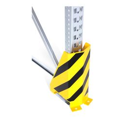 META Rammschutz U schwarz + gelb H&ouml;he 400 mm + 4 Schraubankern (95843)