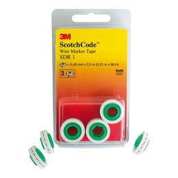 3M Deutschland Kabelmark. Nachf&uuml;llrollen Ziffer 0, 3er Pack SDR-0(VE3) (7000058783)