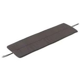muuto Linear Steel Gartenbank Sitzkissen, 110 x 34 cm, dark grey