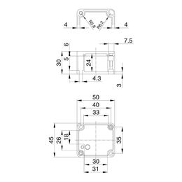 Weidm&uuml;ller Weidm&uuml;ller Alu-Geh&auml;use KLIPPON K0 (0573200000)
