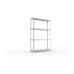 META Weitspannregal Speed Rack 2470 x 1700 x 400 mm verzinkt + 4 Fachebenen + Stahlpaneelen (20087015)