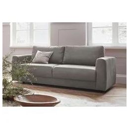 2-Sitzer OTTO HOME "Hobro", grau, B:186cm H:80cm T:102cm, Luxus-Microfaser Lederoptik (100% Polyester);Struktur grob (100% Polyester);Samtoptik (100% Polyester), Sofas, in 3 Bezugsqualit&auml;ten in vielen Farben, Design by Morten Georgsen