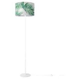 Paco Home Stehlampe "Ostende 537", wei&szlig;, 1, &Oslash; 38cm H: 144cm, Leuchten, Leselampe Lampenschirm Deko Schlafzimmer Kinderzimmer Palme, Stehlampe