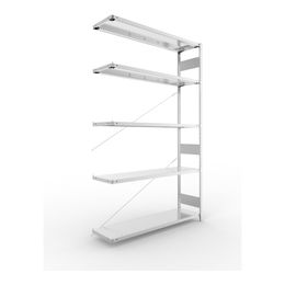 META Steckregal Anbauregal S3 CLIP 200 AR 2500 x 1500 x 400 mm verzinkt + 5 B&ouml;den (185242)