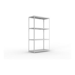 META Weitspannregal Speed Rack 2970 x 1700 x 800 mm verzinkt + 4 Fachebenen + Stahlpaneelen (20087020)