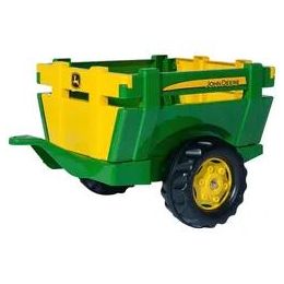 Kinderfahrzeug-Anh&auml;nger Rolly Toys "John Deere", gr&uuml;n, Spielfahrzeug-Anh&auml;nger, KinderB:46cm H:37cm L:62cm, Kunststoff, f&uuml;r Trettraktoren, B:46cm H:37cm L:62cm