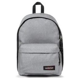 Freizeitrucksack Eastpak "OUT OF OFFICE", Gr. B/H/T: 29cm x 44cm x 22cm, grau (sunday grau), Polyester, Basic, Rucks&auml;cke Freizeitrucksack, Unisex Cityrucksack, Arbeitsrucksack, Schulrucksack mit Logo-Aufn&auml;her