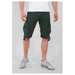 Shorts Alpha Industries "Jet Short", Herren, Gr. 31, Normalgr&ouml;&szlig;en, blau (schwarz petrol), Obermaterial: 100% Baumwolle, Hosen Shorts