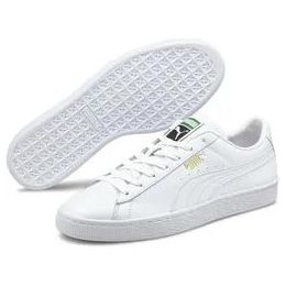 Sneaker Puma "Basket Classic XXI Sneaker Erwachsene", Damen, Gr. 38,5, wei&szlig;, Obermaterial: Synthetik, Kuhleder, Leder. Futter: Synthetik, Textil. Innensohle: Textil. Laufsohle: Gummi, Schuhe Sneaker