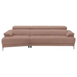Ecksofa Egoitaliano "Soul, extravagantes Designsofa, Megasofa, super bequem, tolle Details", rosa (millenium rose), B:246cm H:99cm T:140cm, Leder &raquo;BULL&laquo; (echtes Rindsleder). Geschliffenes, pigmentiertes und behandeltes Rindsleder mit einer Dicke von 1, 3-1, 5 mm. Dieses Leder zeigt eine ziemlich weiche Hand mit einem halb undurchsichtigen Aussehen. Es handelt sich um ein gesch&uuml;tztes Leder. Eine le