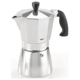 Espressokocher Gefu "Lucino", grau (aluminiumfarben), B:16,5cm H:20,5cm T:10cm, Kaffeemaschinen, f&uuml;r 6 Tassen