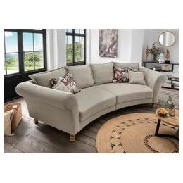Big-Sofa Home Affaire "Tassilo geschwungene Formensprache, bequem, Mega Sofa, Breite 350cm", gr&uuml;n (hellgr&uuml;n), B:350cm H:95cm T:110cm, 100% Polyester, Sofas, Big-Sofa