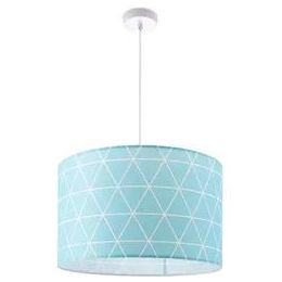 Paco Home Pendelleuchte "Stella 401", wei&szlig;, 1, &Oslash; 38cm H: 21cm, Leuchten, Deckenlampe Wohnzimmer Schlafzimmer H&auml;ngelampe Skandi Rauten E27, Pendelleuchte